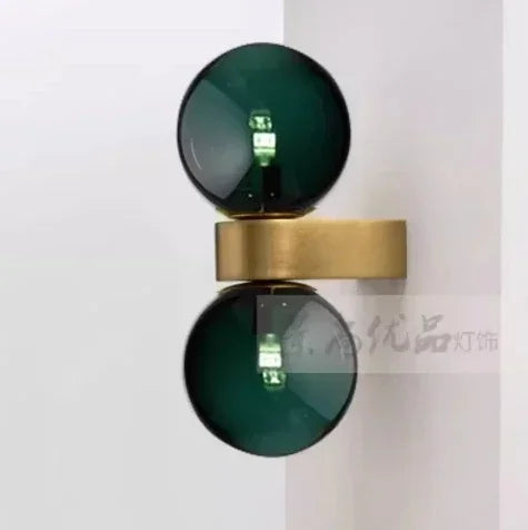 Nordic color ball glass wall lamp – LUMIN LAMP HOUSE