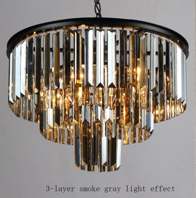 Grayson Crystal Chandelier in Clear, Amber and Smoked Color – LUMIN ...