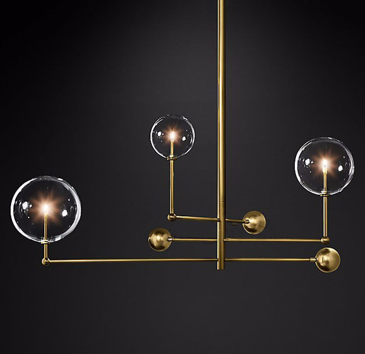 Atom GLASS GLOBE Mobile Chandelier – LUMIN LAMP HOUSE
