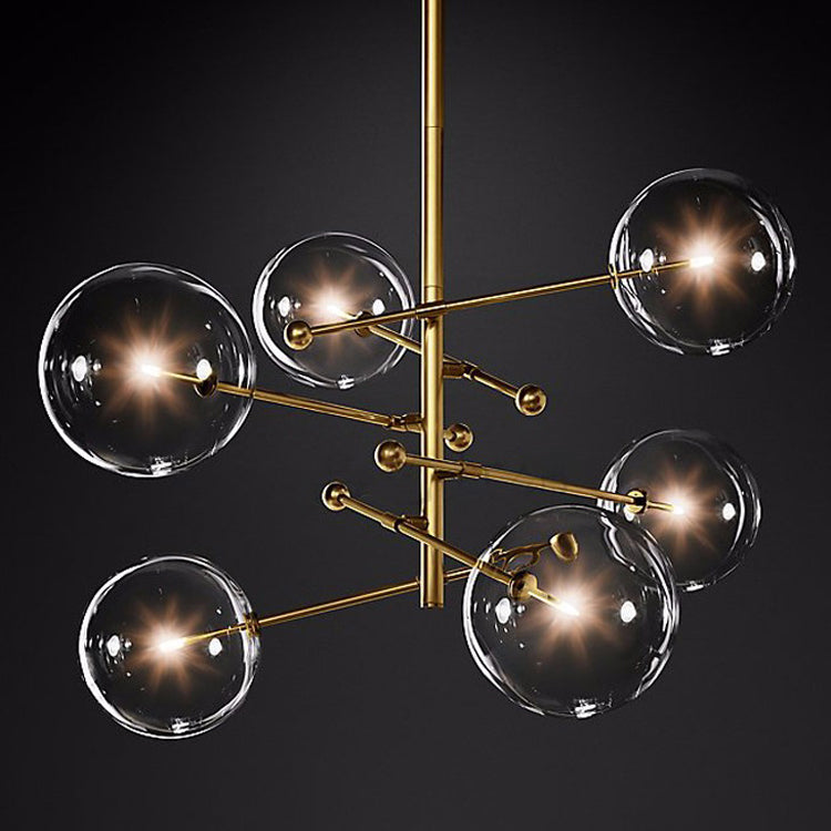Atom GLASS GLOBE Mobile Chandelier – LUMIN LAMP HOUSE
