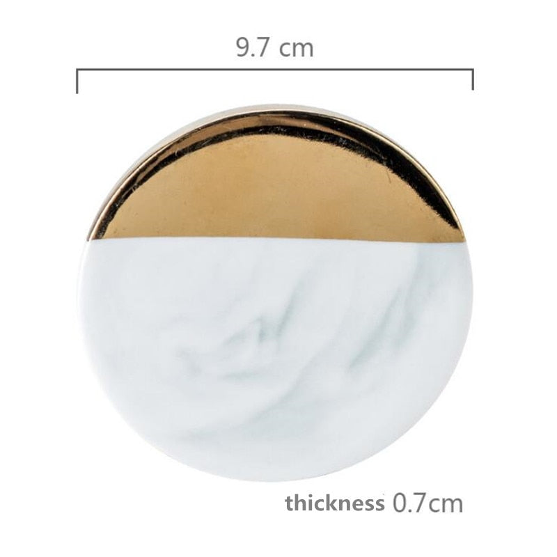 Gold Marble Coasters – LUMIN LAMP HOUSE