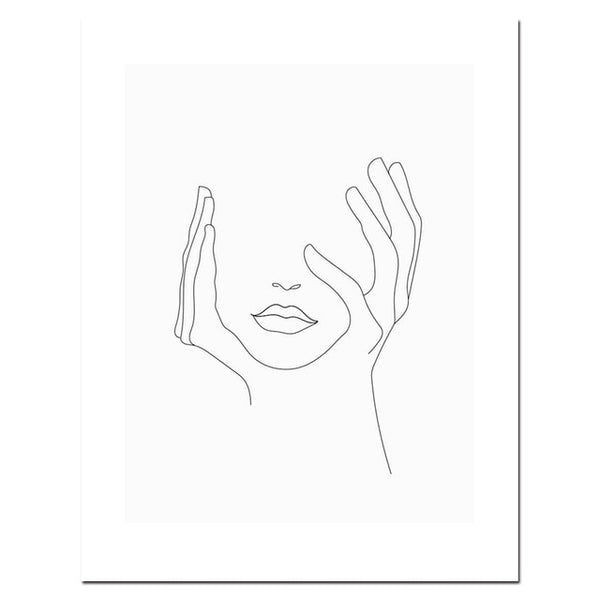 Wall Minimalist Art Drawing – LUMIN LAMP HOUSE